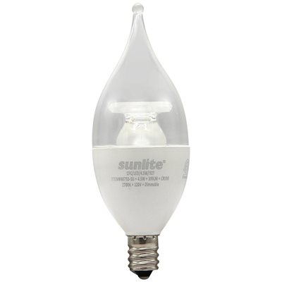 CFC/LED/4.5W/927 Decorative E12 Base Clear Dimmable CRI90 2700K
