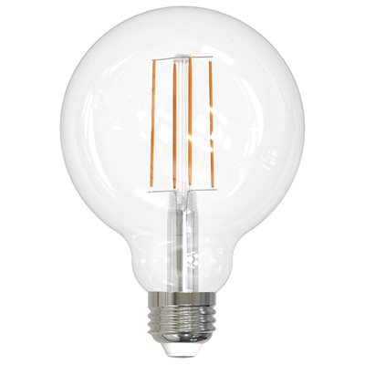 G30/LED/FS/8.5W/927 LED Long Filament Style Clear Dimmable E26 Base ...