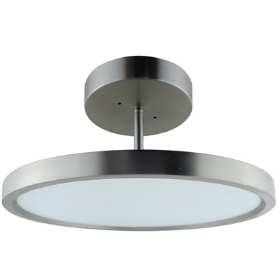 LFX/MPM/15''/30W/SCT/SN Modern Pendant Mount Satin Nickel 30K/40K/50K