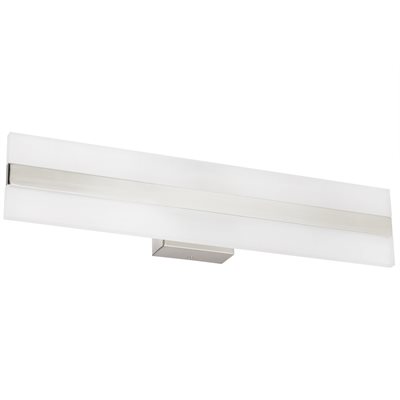 LFX/BAR/SQ/DG/18"/20W/3SCT/BN Bathroom Bar Fixture 18" Double Acrylic ...